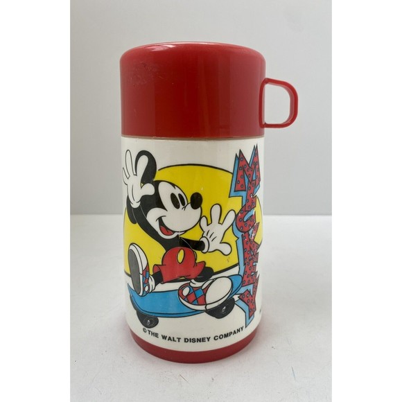 aladdin | Kitchen | Vintage Aladdin Mickey Mouse On Skateboard 8 Oz ...